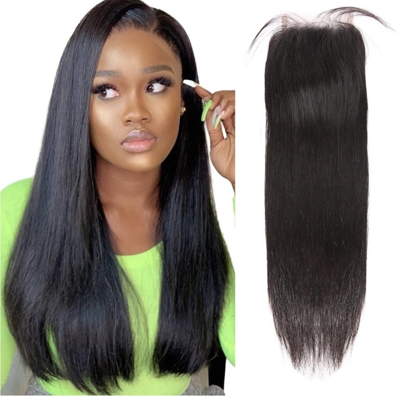 Hair | 12 4x4 Lace Closure Free Part Closure Human Hair Brazilian ...